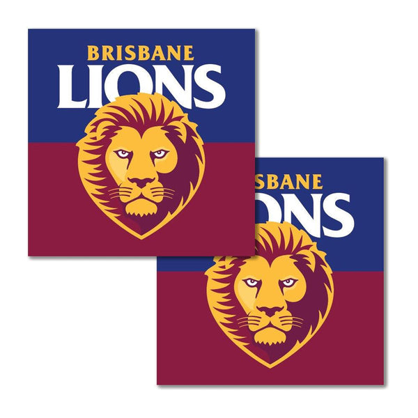 AFL Brisbane Logo Paper Napkins - Party Affair