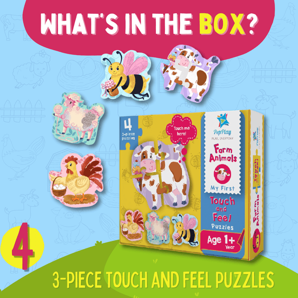 Touch & Feel Puzzle - Farm Animals - Party Affair